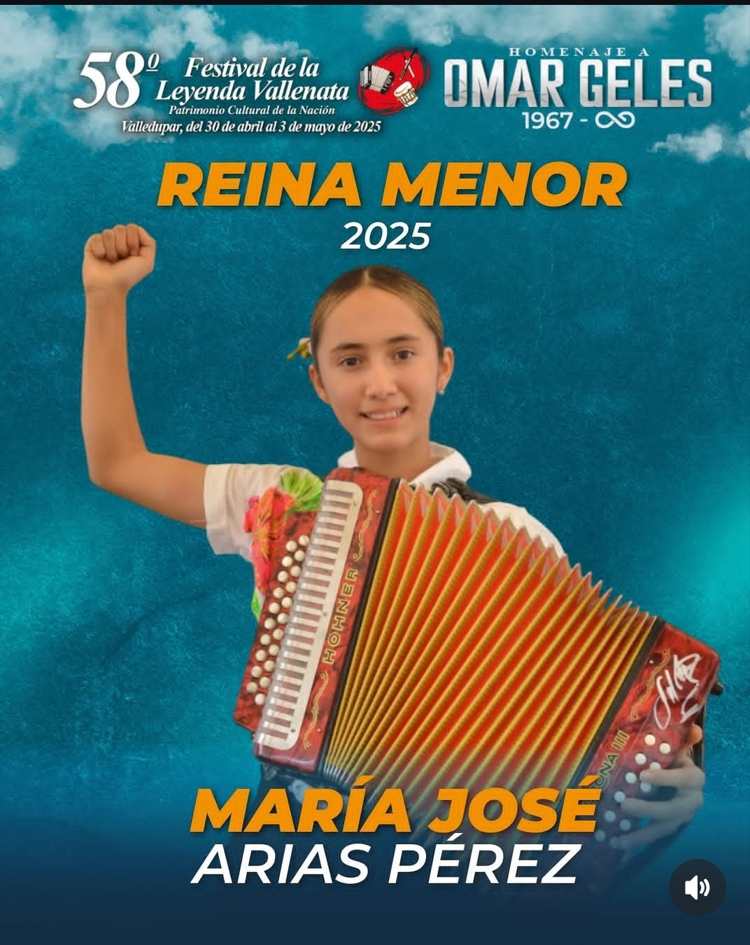 María José Arias Pérez, la nueva Reina Menor del Festival Vallenato ...
